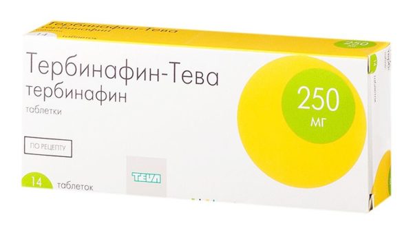 Тербинафин-тева 250мг 14 шт. таблетки - ☛ описание ☛ инструкция ☛ отзывы